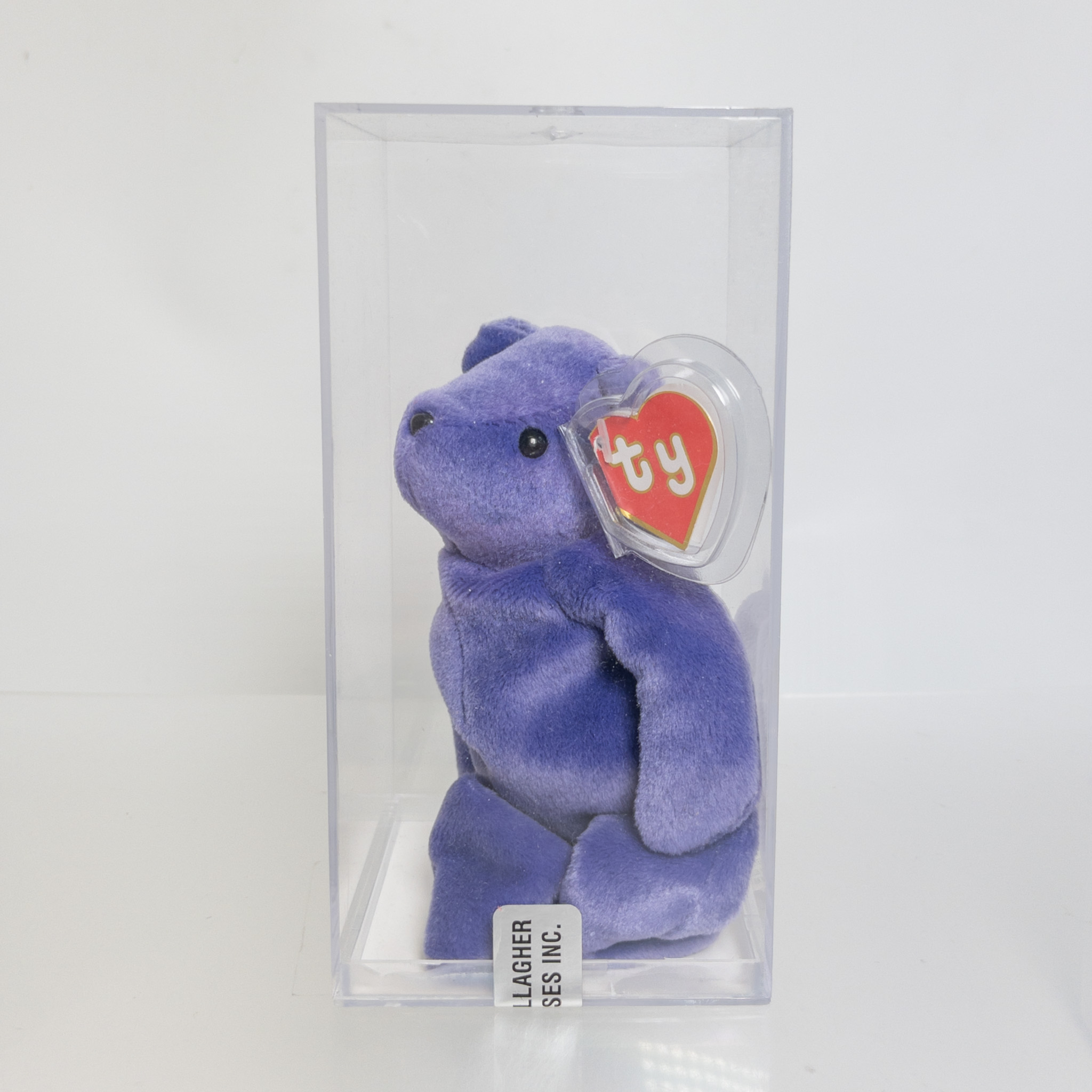 Authenticated TY Beanie Baby - TEDDY VIOLET - OLD FACE (2nd Gen Hang ...