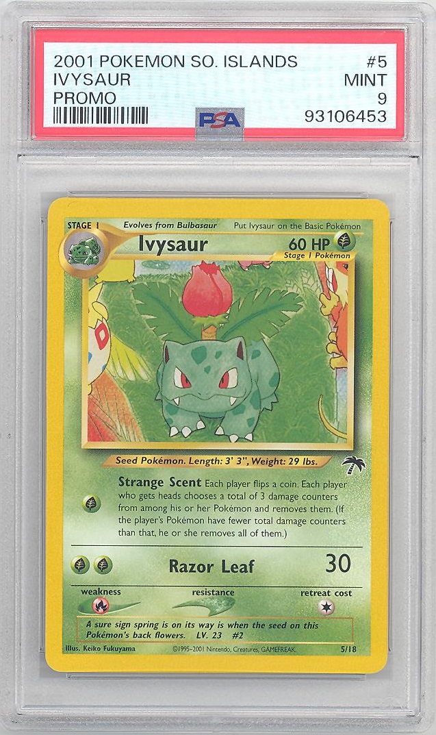PSA 9 - Pokemon Card - Southern Island Promo #5/18 - IVYSAUR (rare ...