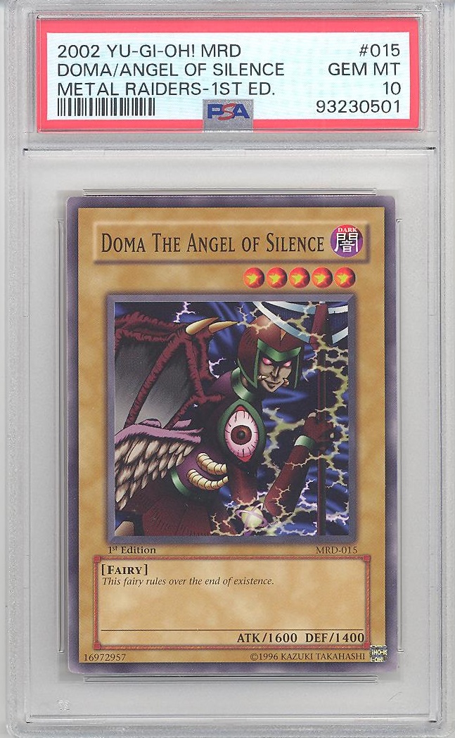PSA 10 - Yu-Gi-Oh Card - MRD-015 - DOMA THE ANGEL OF SILENCE (common ...