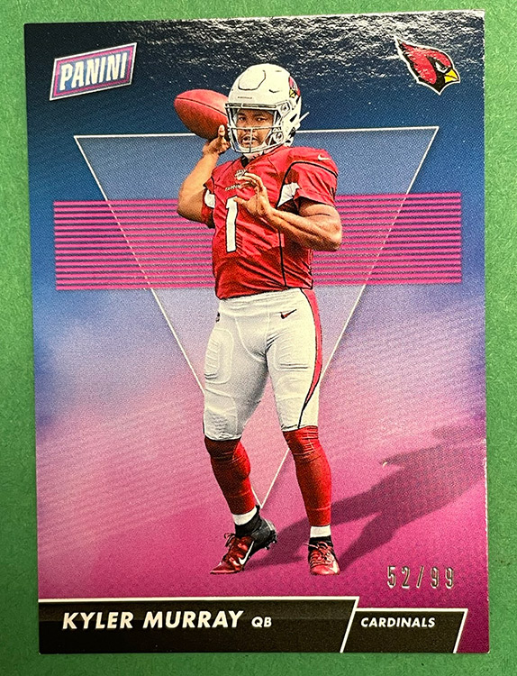 2019 Panini Day NFL Card - KYLER MURRAY ROOKIE CARD RC 52/99 (Arizona ...