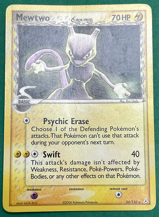 Rare Mewtwo Card