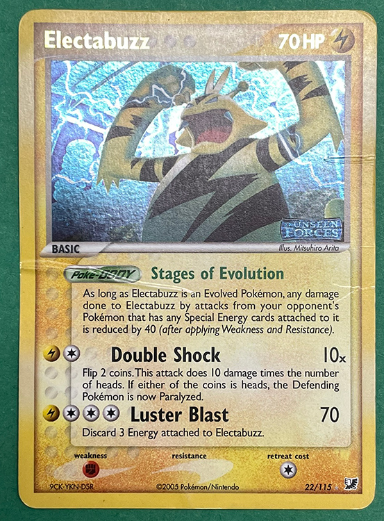 Pokemon Electabuzz Card