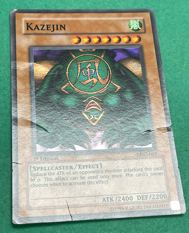 Yu-Gi-Oh Card - MRD-026 - KAZEJIN (super rare holo)(1st Edition) *NM ...