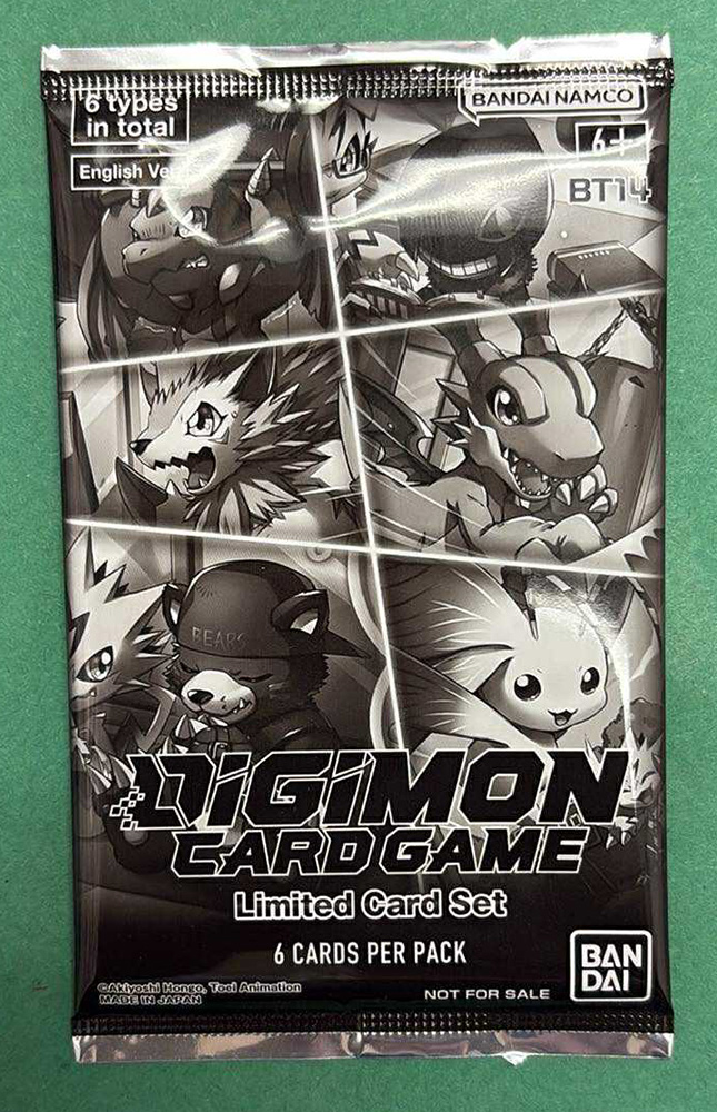 Digimon BT14 Sealed LIMITED CARD SET Pack [6 Cards]: BBToyStore.com ...