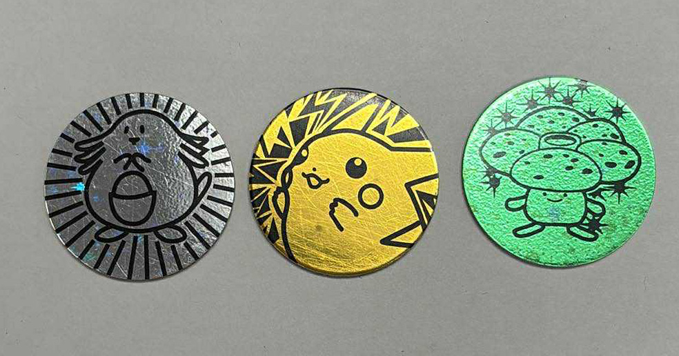 Lot of 3 Vintage WOTC 2000 Pokemon Coins - CHANSEY, PIKACHU & VILEPLUME ...