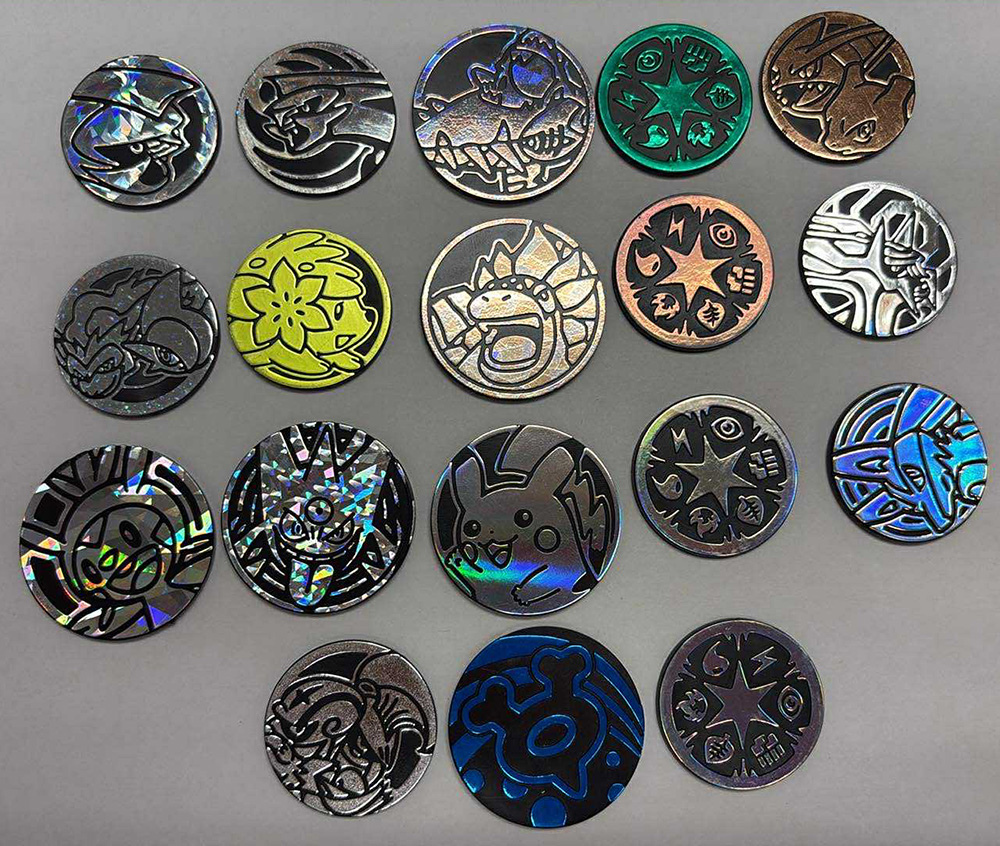 Lot of 18 Vintage Pokemon Coins - PIKACHU, MEWTWO, LUCARIO, SHAYMIN ...