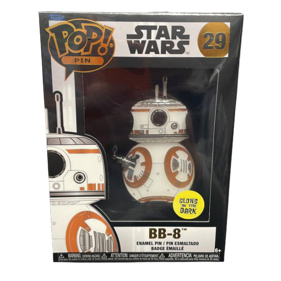 Funko POP! Star Wars Enamel Pin - BB-8 (Glow in the Dark) #29 ...