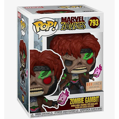 Funko POP! Marvel Zombies Vinyl Bobble Figure - ZOMBIE GAMBIT [Glow in ...