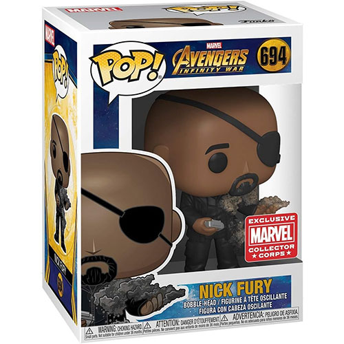 Funko POP! Avengers Infinity War Vinyl Bobble Figure - NICK FURY #694 ...