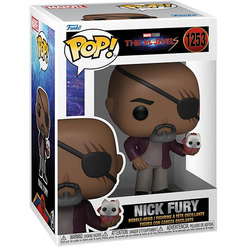 Funko POP! Marvel Studios - The Marvels Vinyl Bobble Figure - NICK FURY ...