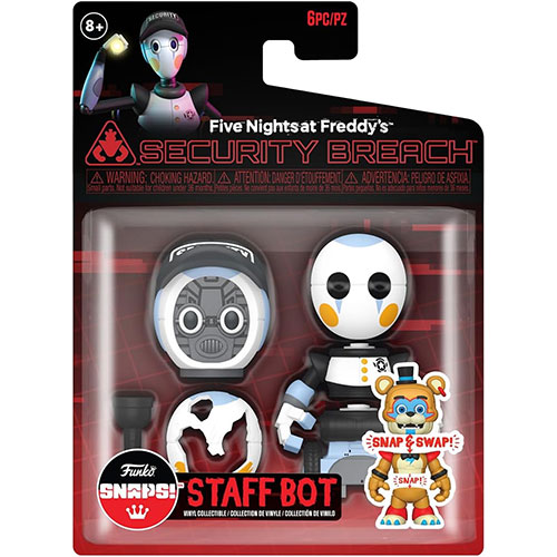 Funko SNAPS! Figure Set - Five Nights at Freddy's - STAFF BOT (6 Pieces ...