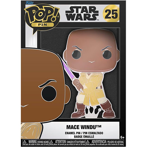 Funko POP! Star Wars Enamel Pin - MACE WINDU #25: BBToyStore.com - Toys ...