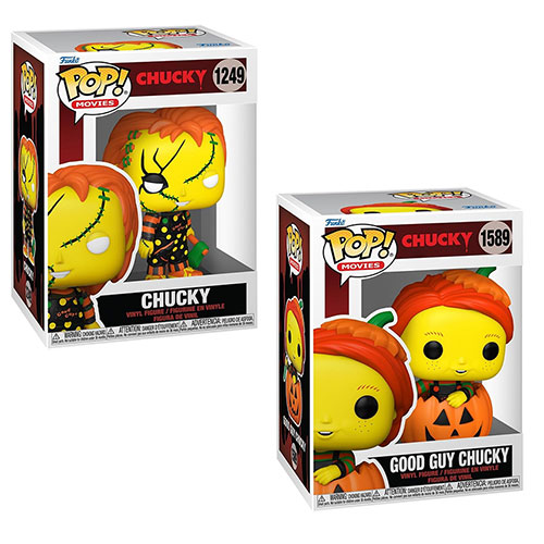 Funko POP! Movies - Chucky [Vintage Halloween] Vinyl Figures - SET OF 2 ...