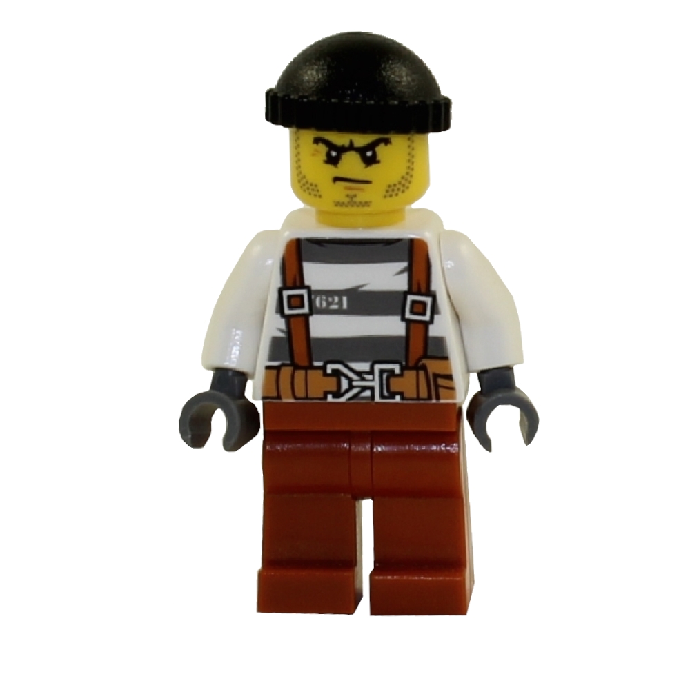 LEGO Minifigure - City - BANDIT (Overalls): BBToyStore.com - Toys ...