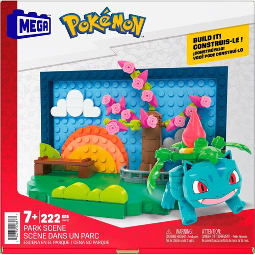 MEGA Pokemon Buildable Figure Set - PARK SCENE (222 Pieces) HXF81 ...