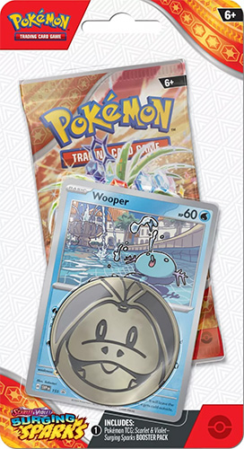 Pokemon Cards - Scarlet & Violet: Surging Sparks - WOOPER BLISTER PACK ...