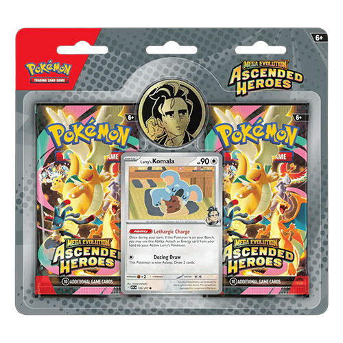 Pokemon Cards Mega Evolution Ascended Heroes - LARRY'S KOMALA BLISTER ...