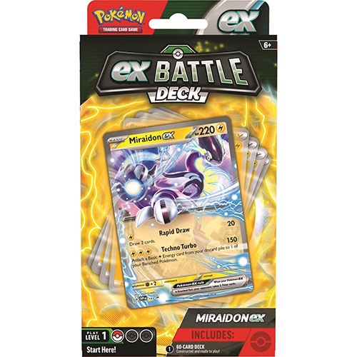 Pokemon Trading Cards - EX Battle Decks - MIRAIDON EX (60-Card Deck ...
