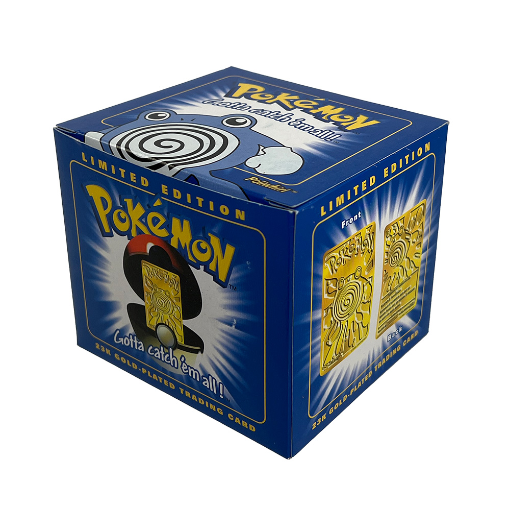 Pokemon Toys - Burger King Gold-Plated Trading Card - POLIWHIRL #061 ...