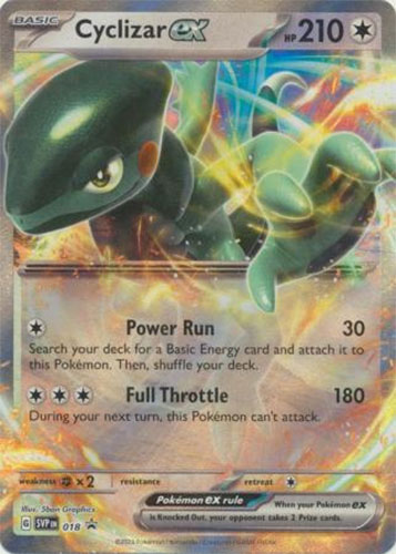 Pokemon Card - Scarlet & Violet Promo SVP018 - CYCLIZAR EX (holo-foil ...