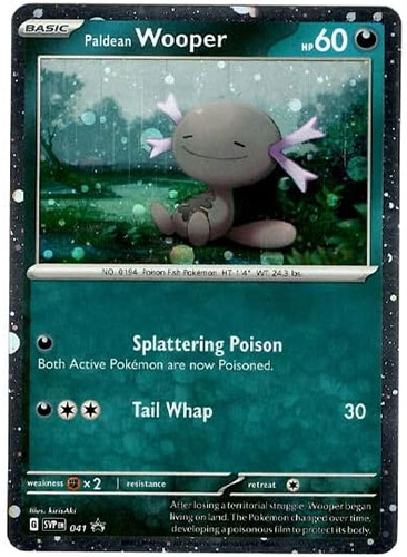 Pokemon Card - Black Star Promo SVP041 - PALDEAN WOOPER (holo-foil ...