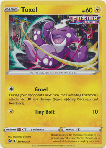 Pokemon Card - S&S Promo #SWSH209 - TOXEL (holo-foil): BBToyStore.com ...
