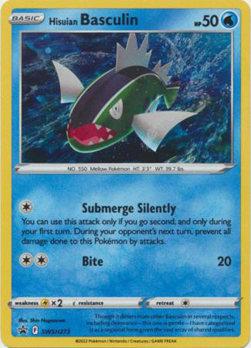 Pokemon Card - S&S Promo #SWSH273 - HISUIAN BASCULIN (holo-foil ...