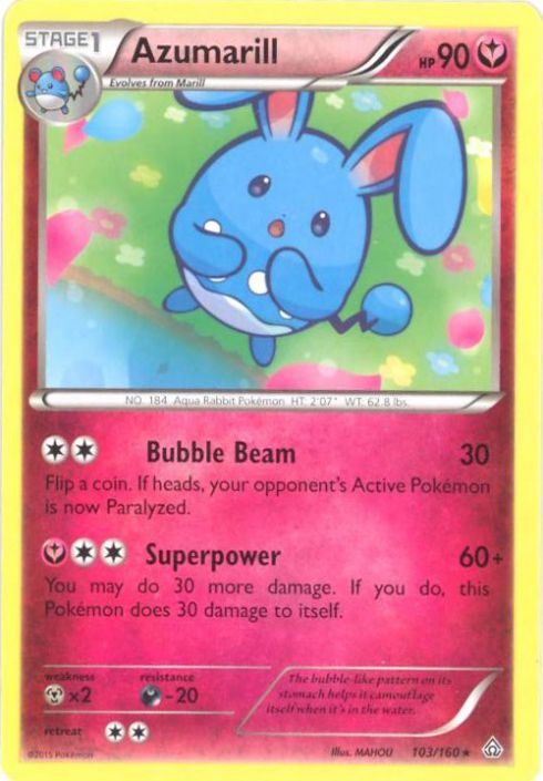 Azumarill Pokemon Card