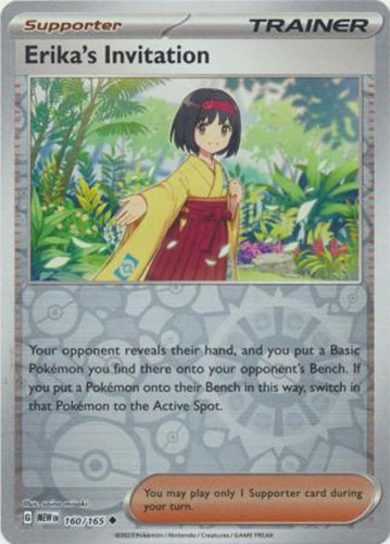 Pokemon Card - Scarlet & Violet 151 - 160/165 ERIKA'S INVITATION ...