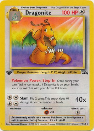 Dragonite Pokemon Card