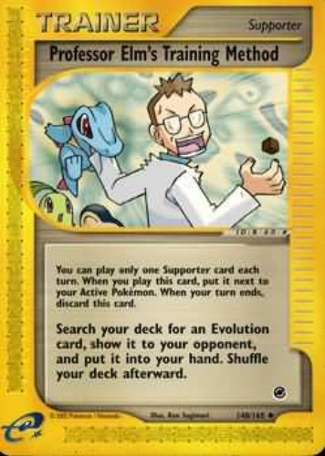 Pokemon Card - Expedition 148/165 - PROFESSOR ELM'S TRAINING METHOD ...