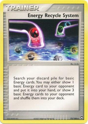 Pokemon Card - Power Keepers 73/108 - ENERGY RECYCLE SYSTEM (uncommon ...
