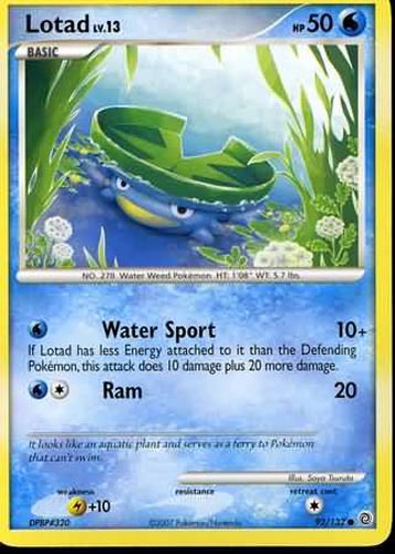 Pokemon Card - Secret Wonders 92/132 - LOTAD Lv.13 (common): BBToyStore ...