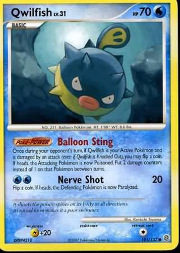 Pokemon Card - D&P: Secret Wonders 101/132 - QWILFISH Lv.31 (common ...