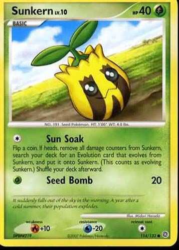 Pokemon Card - Secret Wonders 114/132 - SUNKERN Lv.10 (common ...