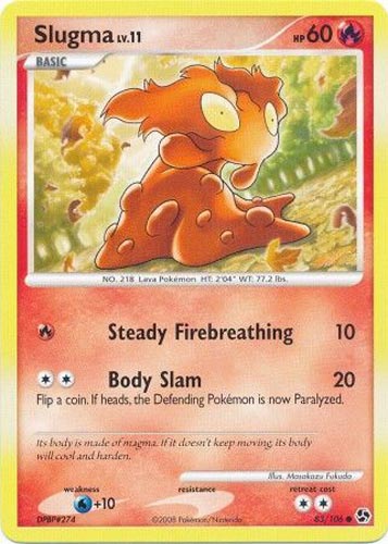 Pokemon Card - Great Encounters 83/106 - SLUGMA (uncommon): BBToyStore ...