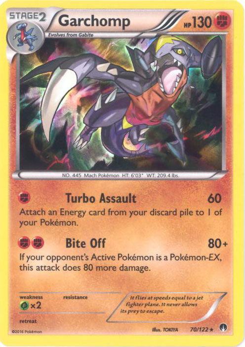 Pokemon Card - XY: BREAKpoint 70/122 - GARCHOMP (holo-foil): BBToyStore ...