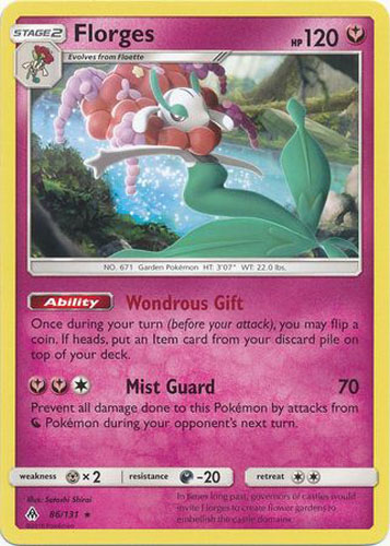 Pokemon Card - S&M: Forbidden Light 86/131 - FLORGES (rare): BBToyStore ...