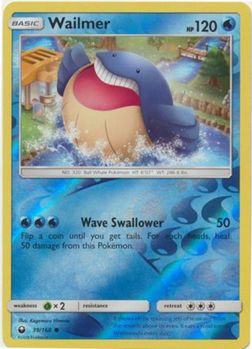 Wailmer Pokemon Card