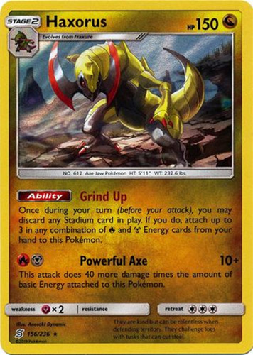Mega Haxorus Card
