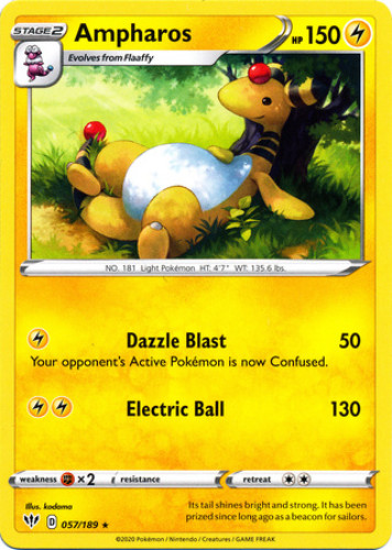 Pokemon Ampharos Card