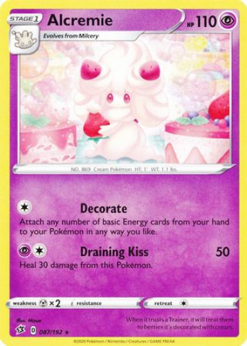 Pokemon Card - S&S: Rebel Clash 087/192 - ALCREMIE (rare): BBToyStore ...