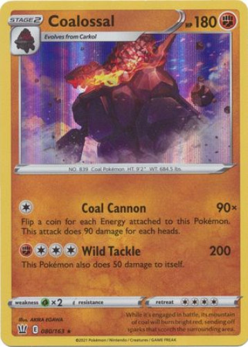 Pokemon Card - S&S: Battle Styles 080/163 - COALOSSAL (holo-foil ...