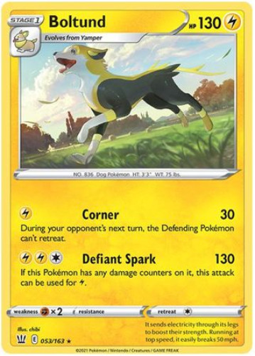 Pokemon Card - S&S: Battle Styles 053/163 - BOLTUND (rare): BBToyStore ...