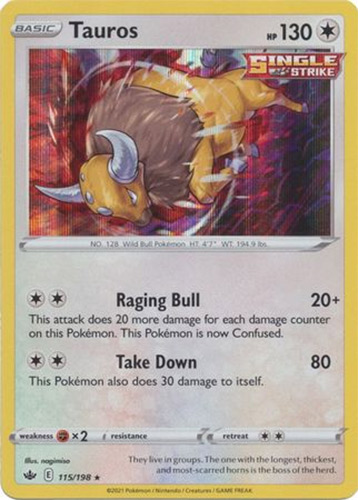 Pokemon Tauros Card