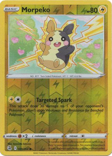 Pokemon Card - S&S: Fusion Strike 109/264 - MORPEKO (reverse holo ...