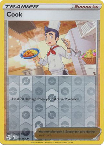Pokemon Card - S&S: Fusion Strike 228/264 - COOK (reverse holo ...