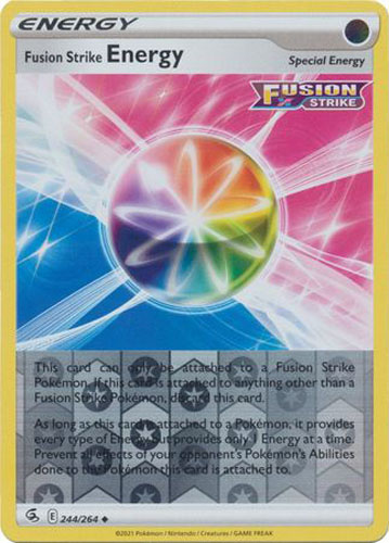 Pokemon Card - S&S: Fusion Strike 244/264 - FUSION STRIKE ENERGY (reverse holo): BBToyStore.com ...