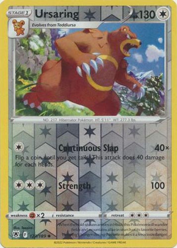 Pokemon Card - S&S: Astral Radiance 123/189 - URSARING (reverse holo ...