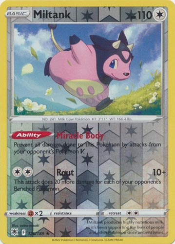 Pokemon Card - S&S: Astral Radiance 126/189 - MILTANK (reverse holo ...